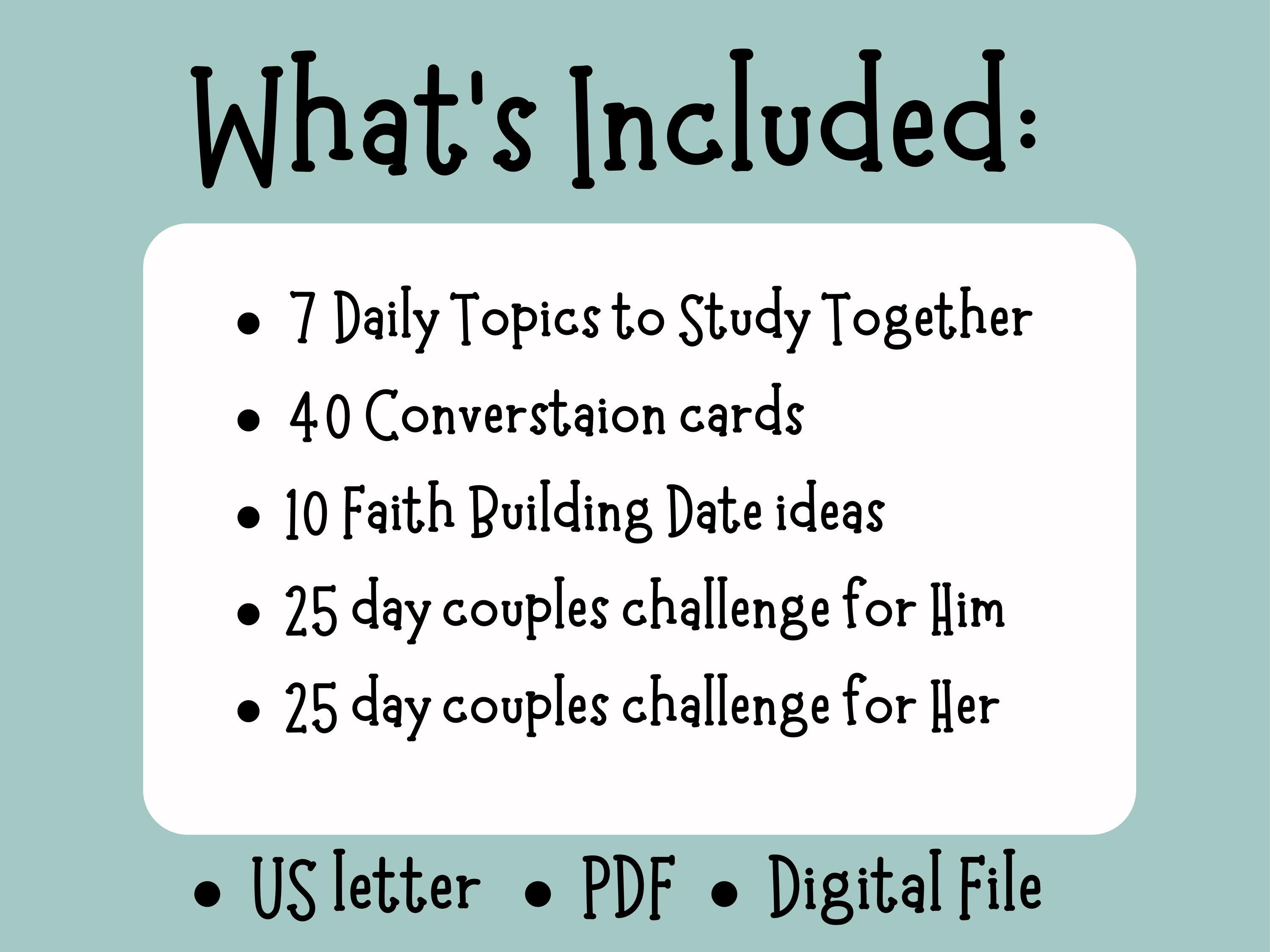 Christian Couples Bible Study Guide & Journal, Printable Bible Study ...