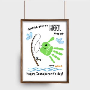 Handprint Craft for Grandpa • Grandparents Day Gifts • Grandpa Gifts ...
