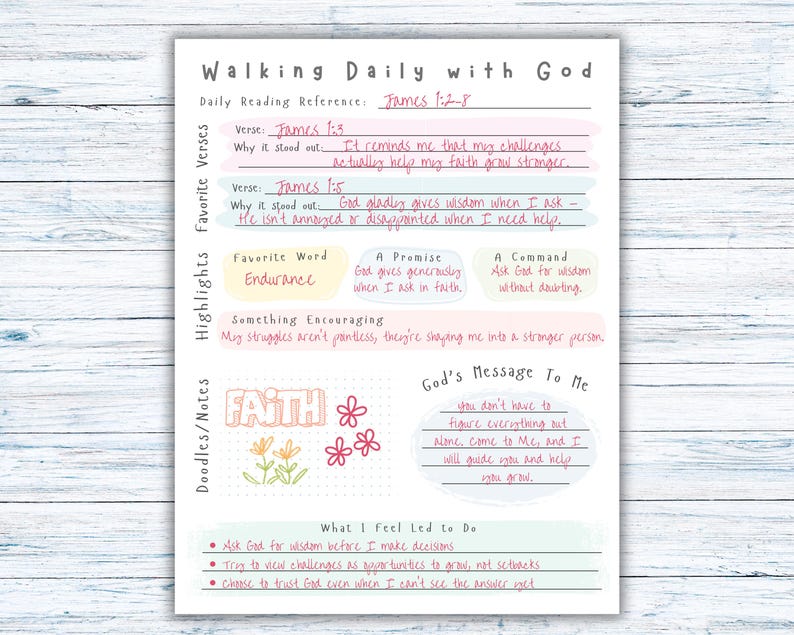 Bible Study Guide Printable, Teenage Girl Bible Study Guide, Young ...