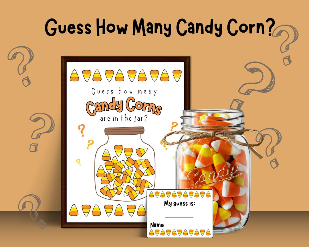 Candy Corn Guessing Game Printable | Fall Festival, Halloween Party ...