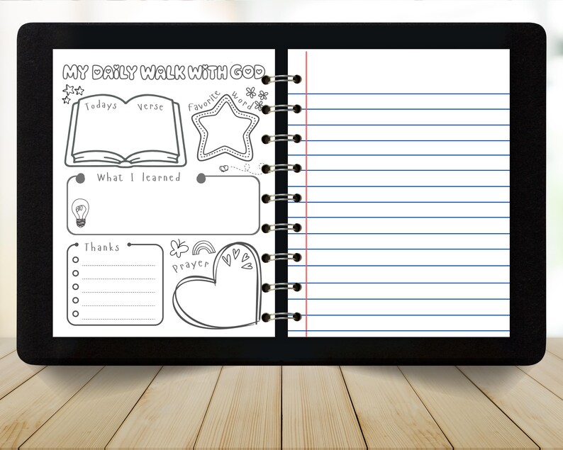 Kids Bible Study Printable – Daily Bible Study Journal for Kids ...