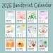 2026 Handprint Calendar, DIY Handprint Art for Kids, Preschool ...