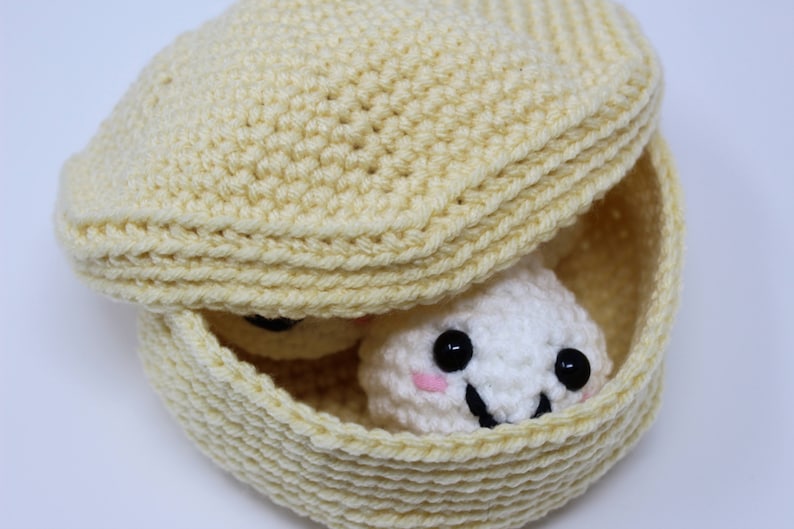 Bao Dumpling Amigurumi Crochet Plushie Pattern With Basket Beginner ...