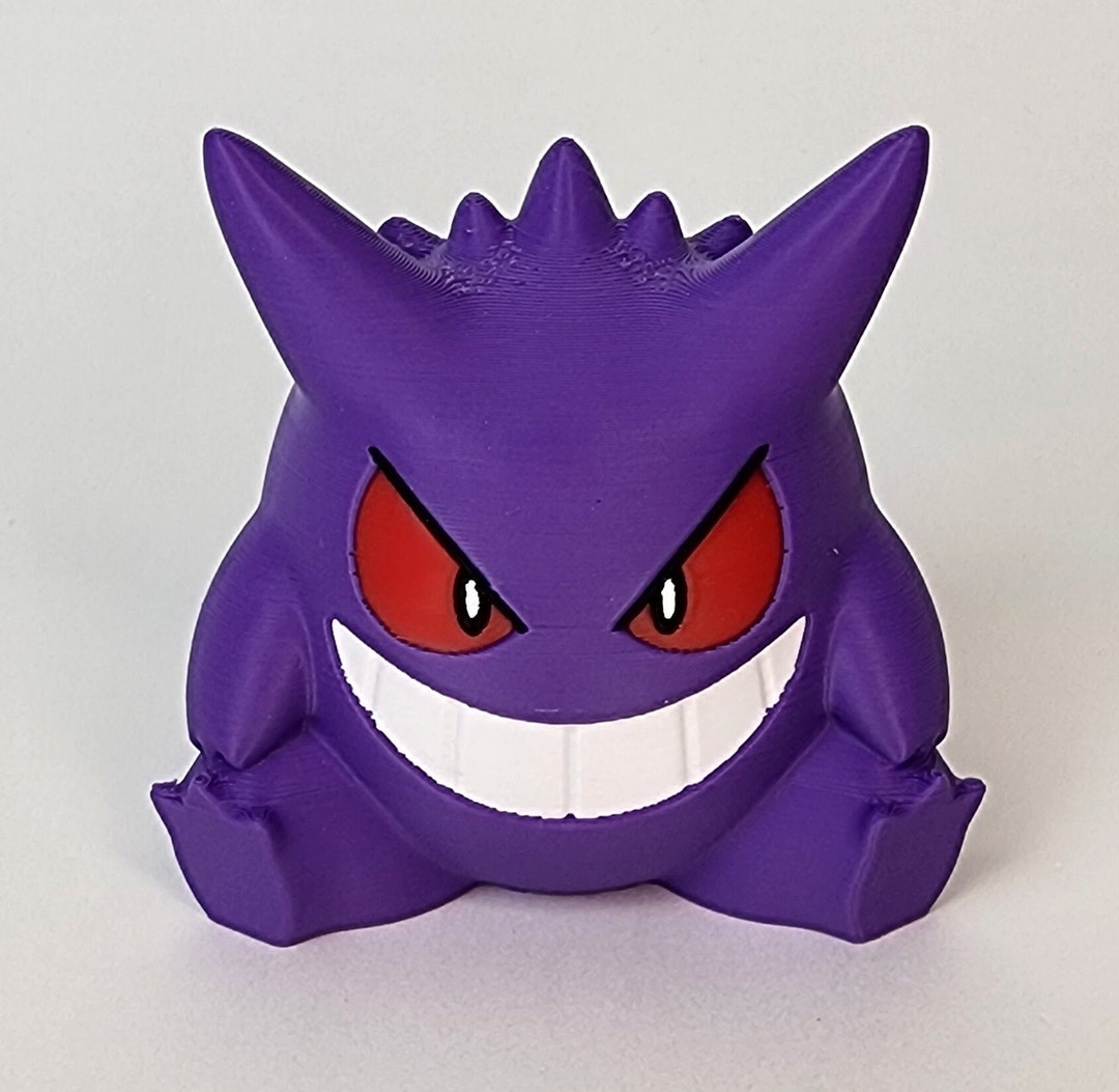 Gengar Minifigure Chibi 3D Print Pokemon Charm - Etsy