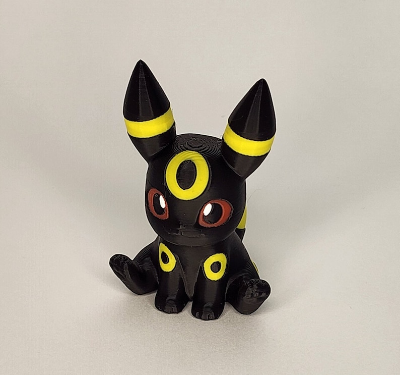 Sitting Umbreon Eeeveelutions Minifigure Chibi 3D Print Pokemon Desk ...