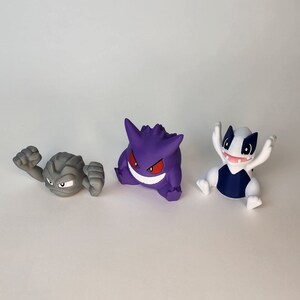 Gengar Minifigure Chibi 3D Print Pokemon Charm - Etsy