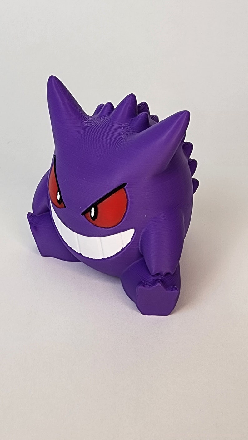 Gengar Minifigure Chibi 3D Print Pokemon Charm - Etsy