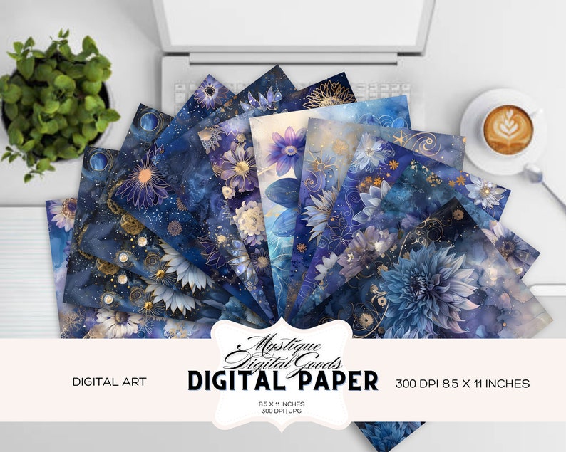 Digital Paper, Astrological Asteria's Realm, Journal, Scrapbook ...