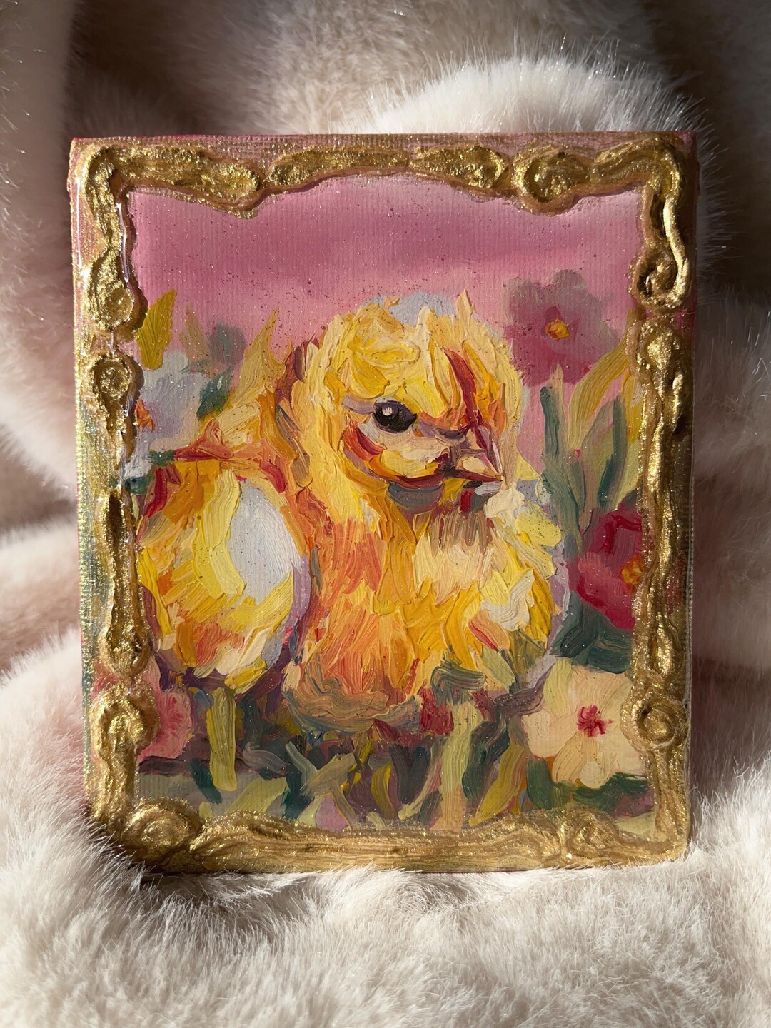 Easter Original Mini Oil Painting - Etsy