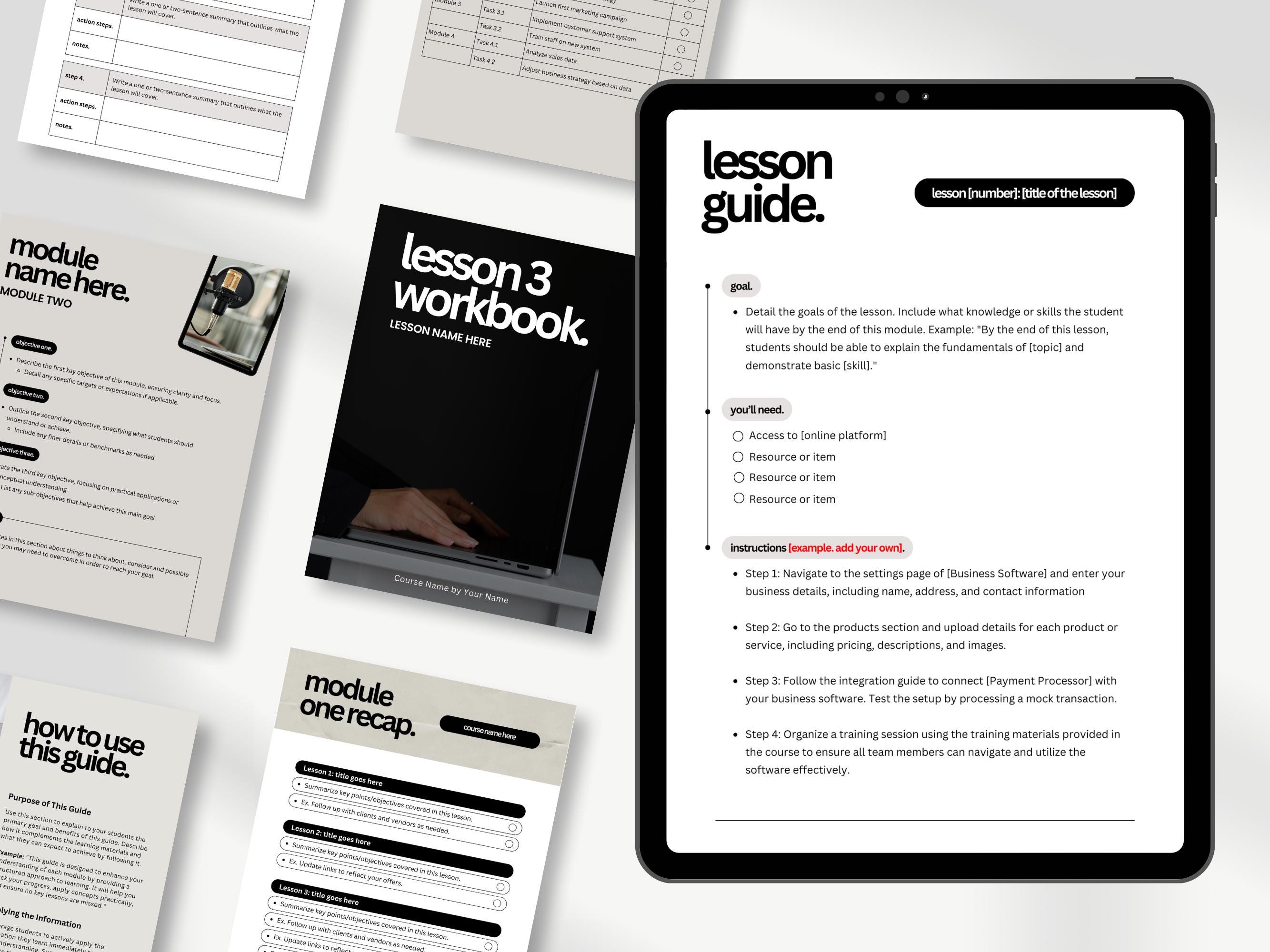 Ebook Canva Template | Online Course Creators | Workbook Template ...