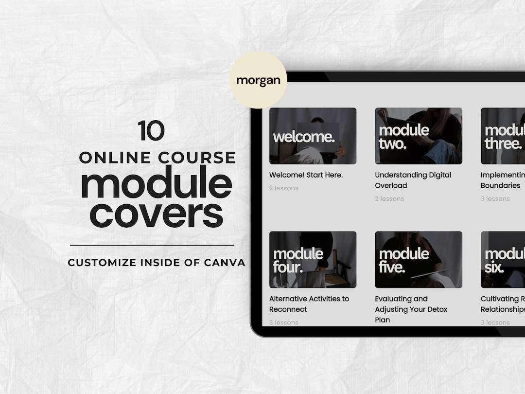 Course Module Cover Template | Online Course Creator | Coaching ...