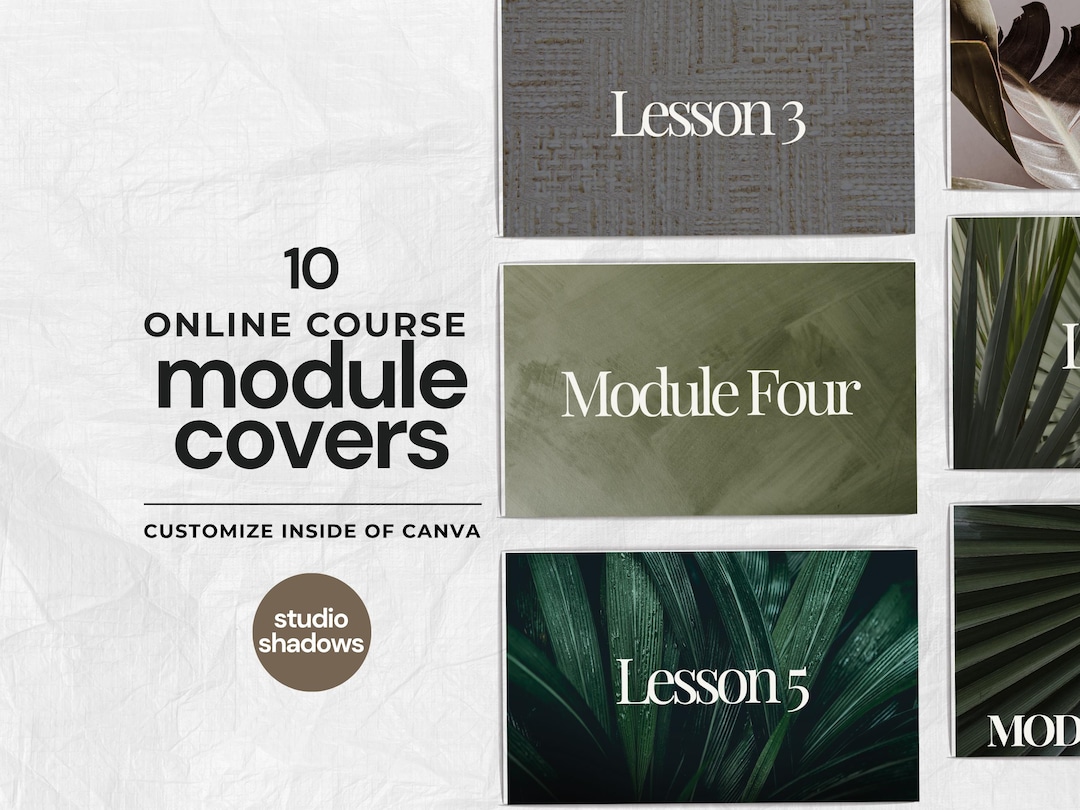 Boho Course Module Cover Template | Online Course Creator | Coaching ...