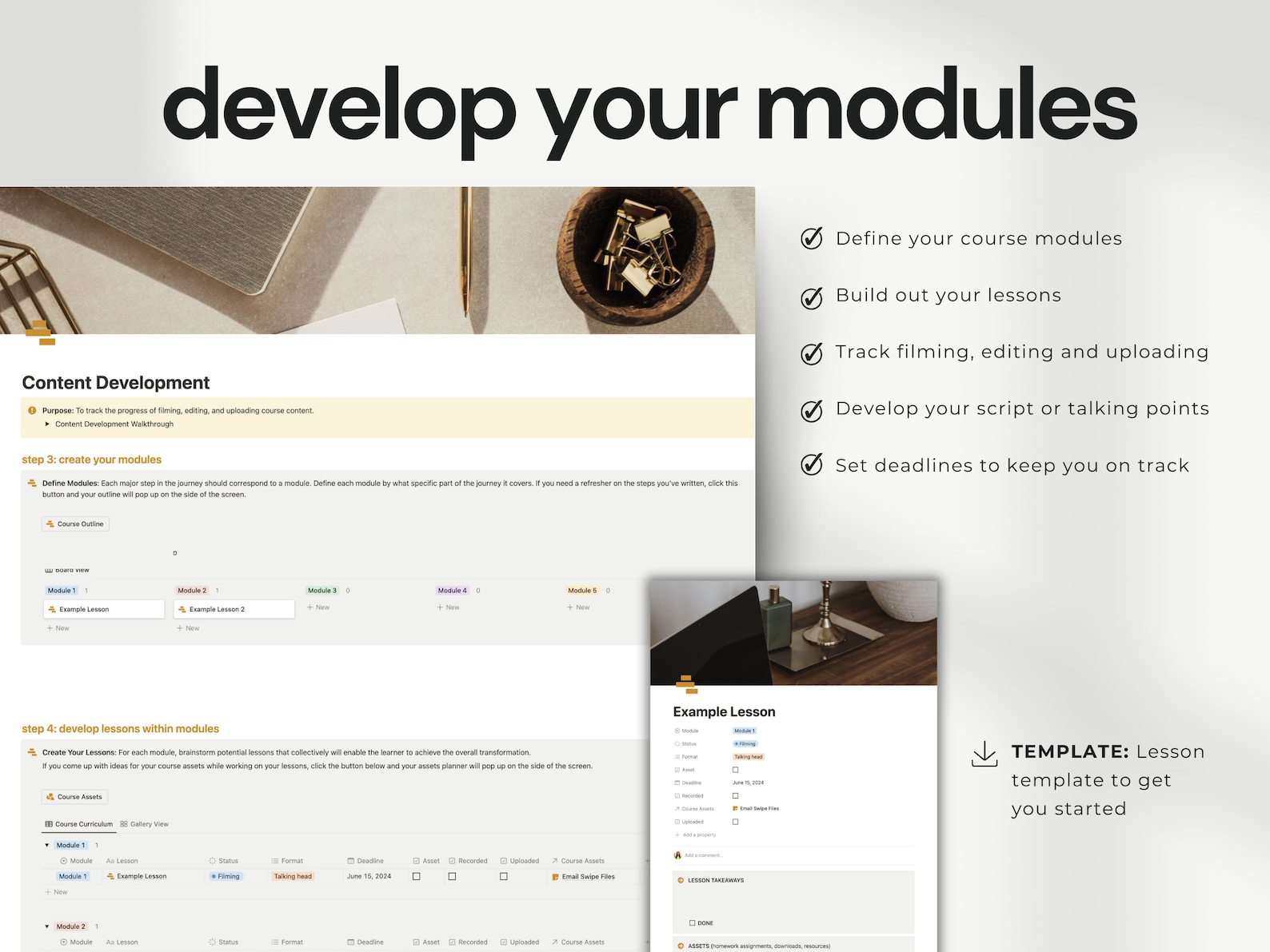 Notion Course Planner | Project Management Template | Course Creator ...