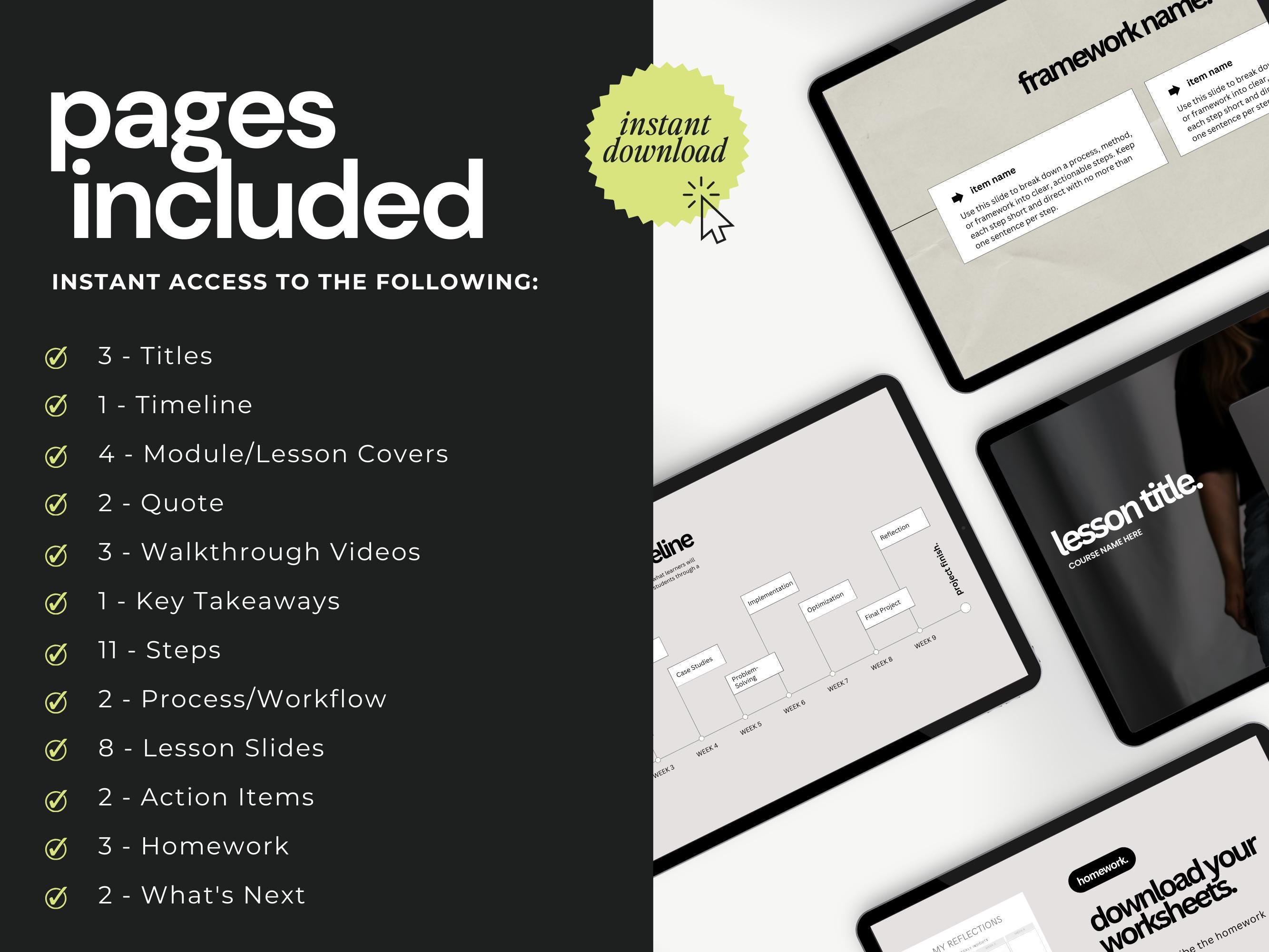Online Course Presentation Slide Deck | Canva Slide Deck Template ...