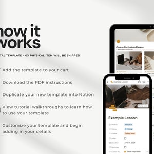 Notion Course Planner | Project Management Template | Course Creator ...