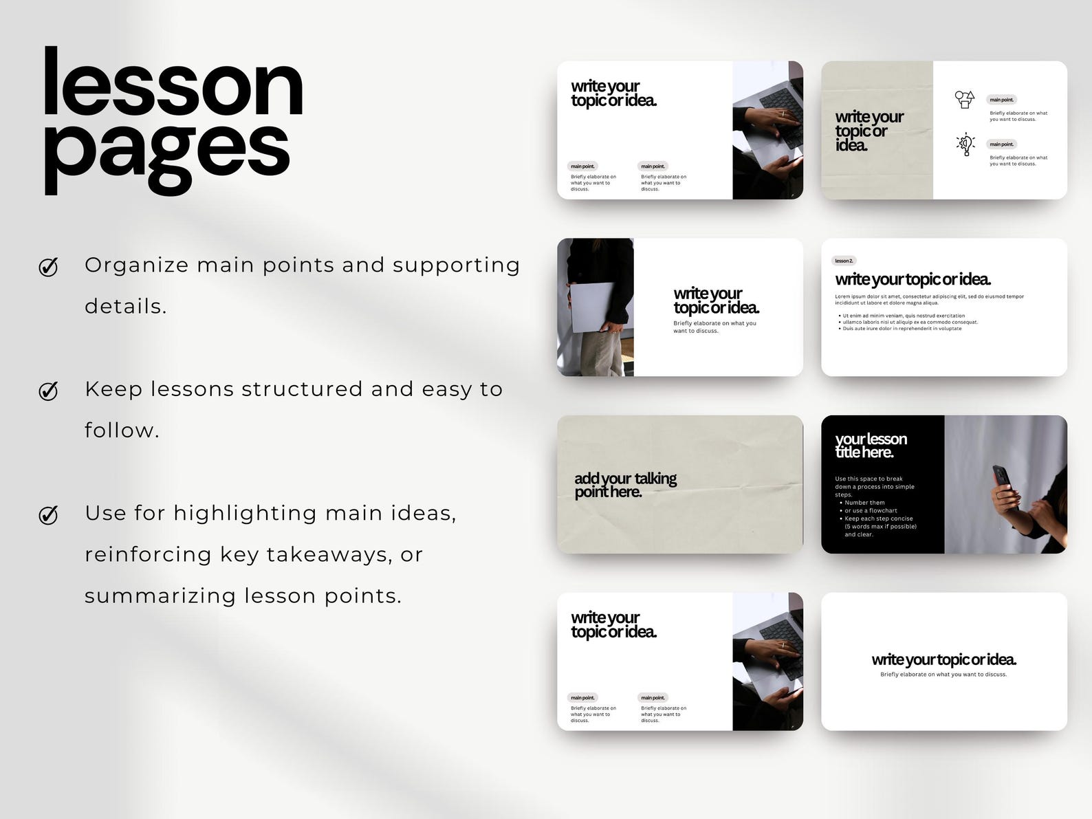 Online Course Presentation Slide Deck | Canva Slide Deck Template ...