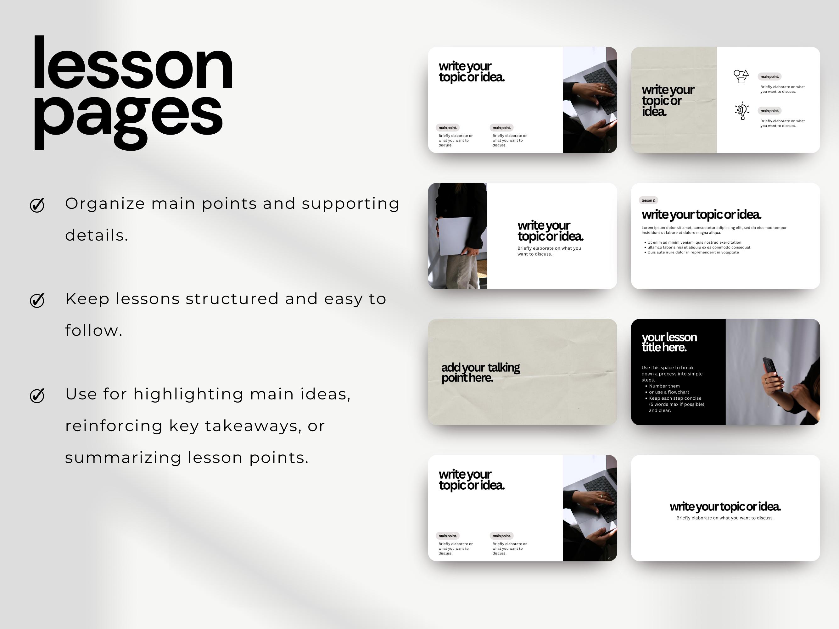 Online Course Presentation Slide Deck | Canva Slide Deck Template ...