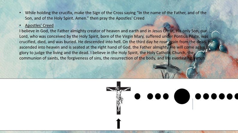 How to Pray the Rosary Powerpoint Presentation - Etsy UK