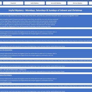 How to Pray the Rosary Excel, Rosary, Prayer, Catholic, Catholicism ...