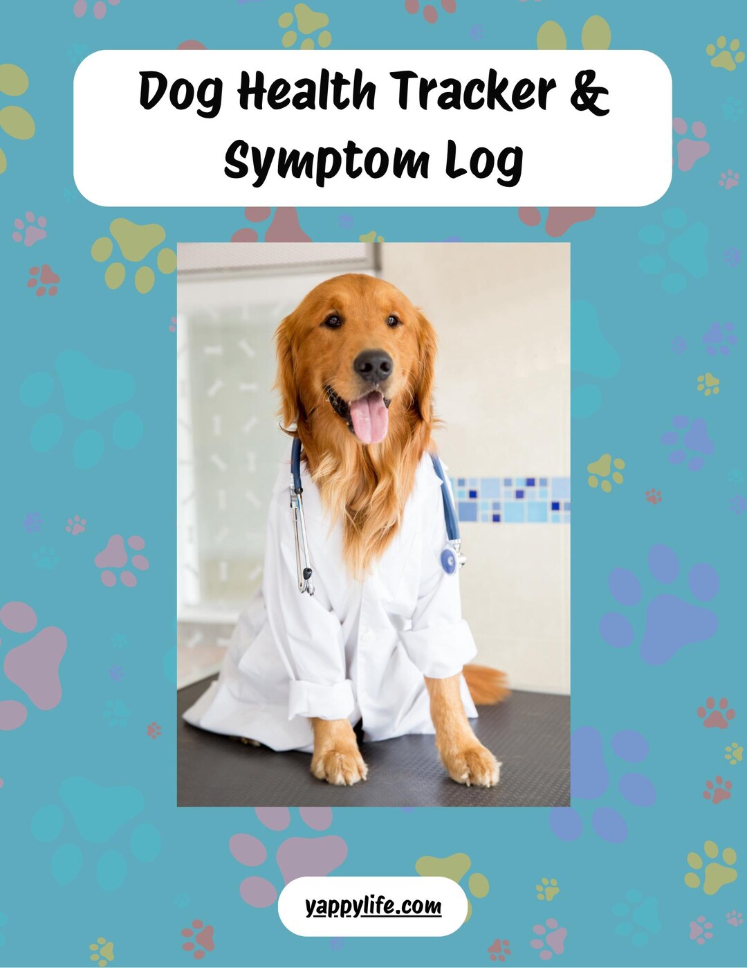 Dog Health Tracker & Symptom Log | Printable Pet Health Journal ...