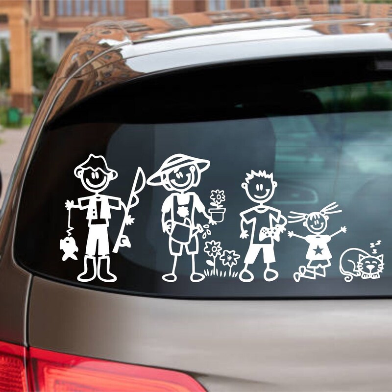 Car Family Stickers - Etsy