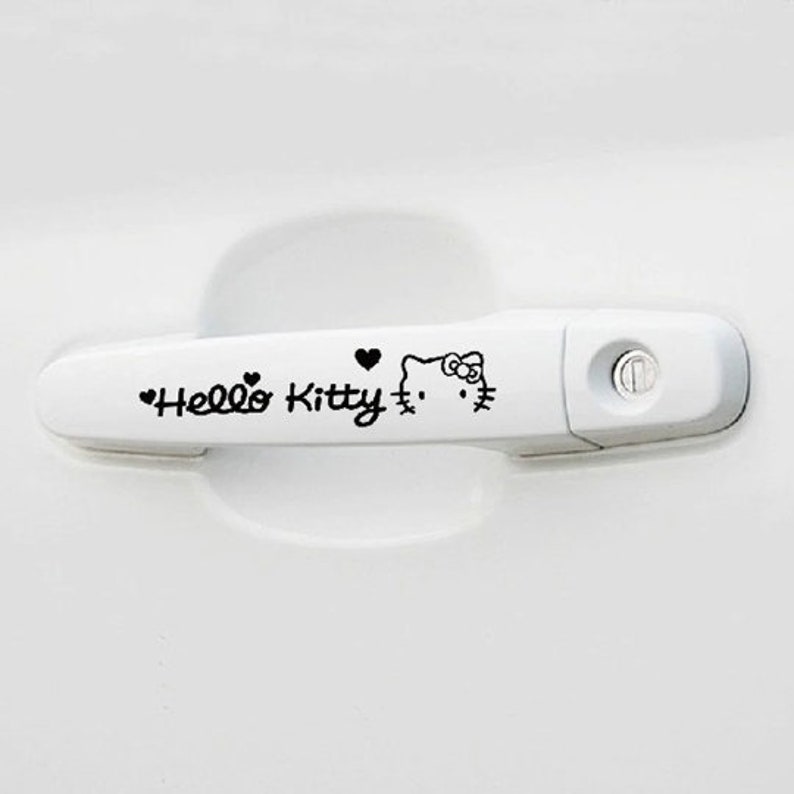 Hello Kitty Decal/sticker for Car Door Handle or Any Other Smooth ...