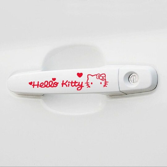 Hello Kitty Decal/sticker for Car Door Handle or Any Other Smooth ...