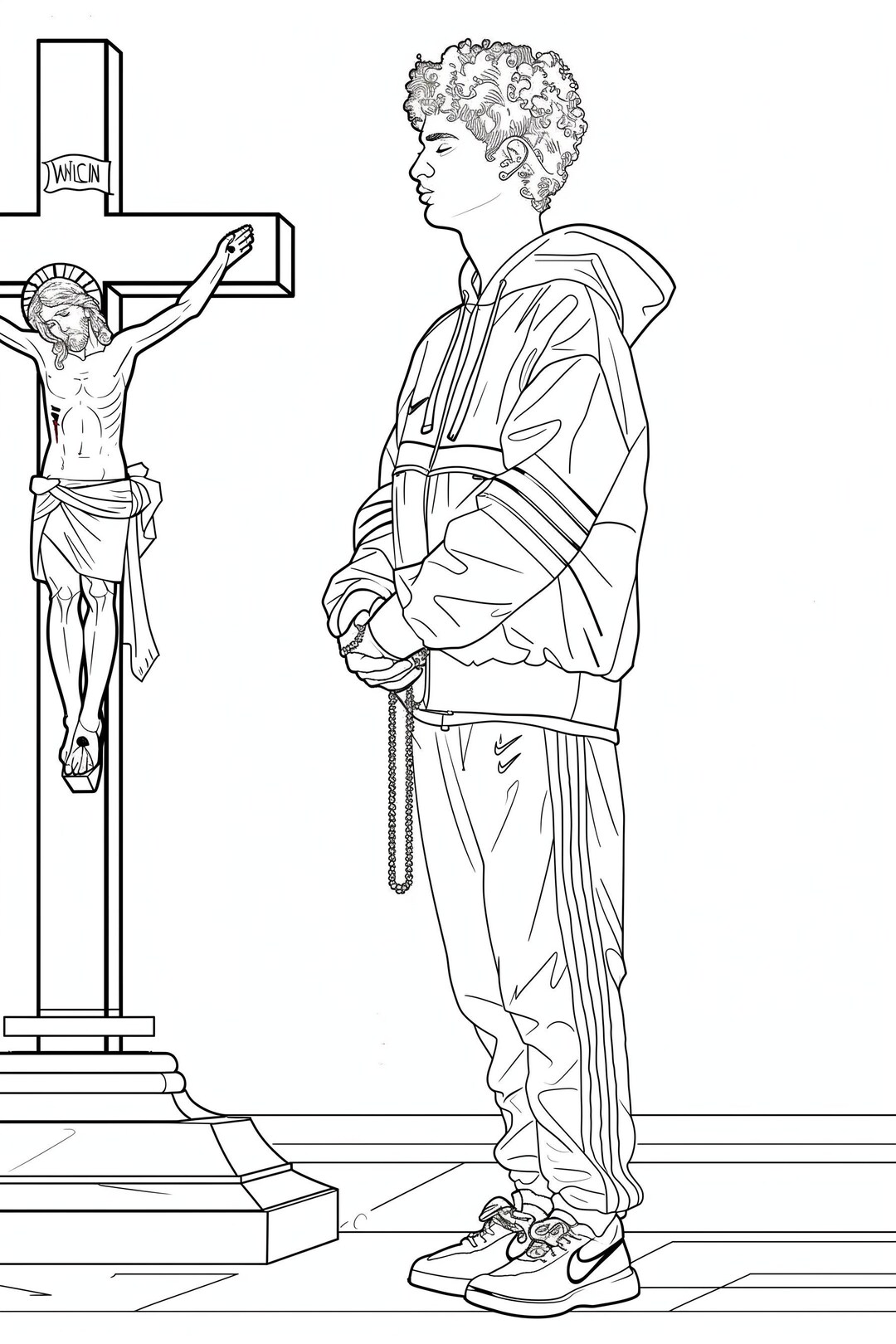 Carlo Acutis Coloring Page Coloring Pages Carlo Acutis Coloring Page Coloring Pages