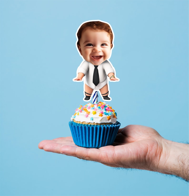 The Baby Boss Cupcake Toppers - Personalized Faces for Custom Party Fun ...
