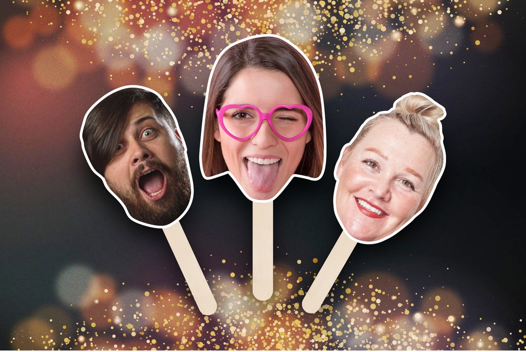 Custom Face on Stick, Big Head Cutouts for Bachelorette Party, Funny ...