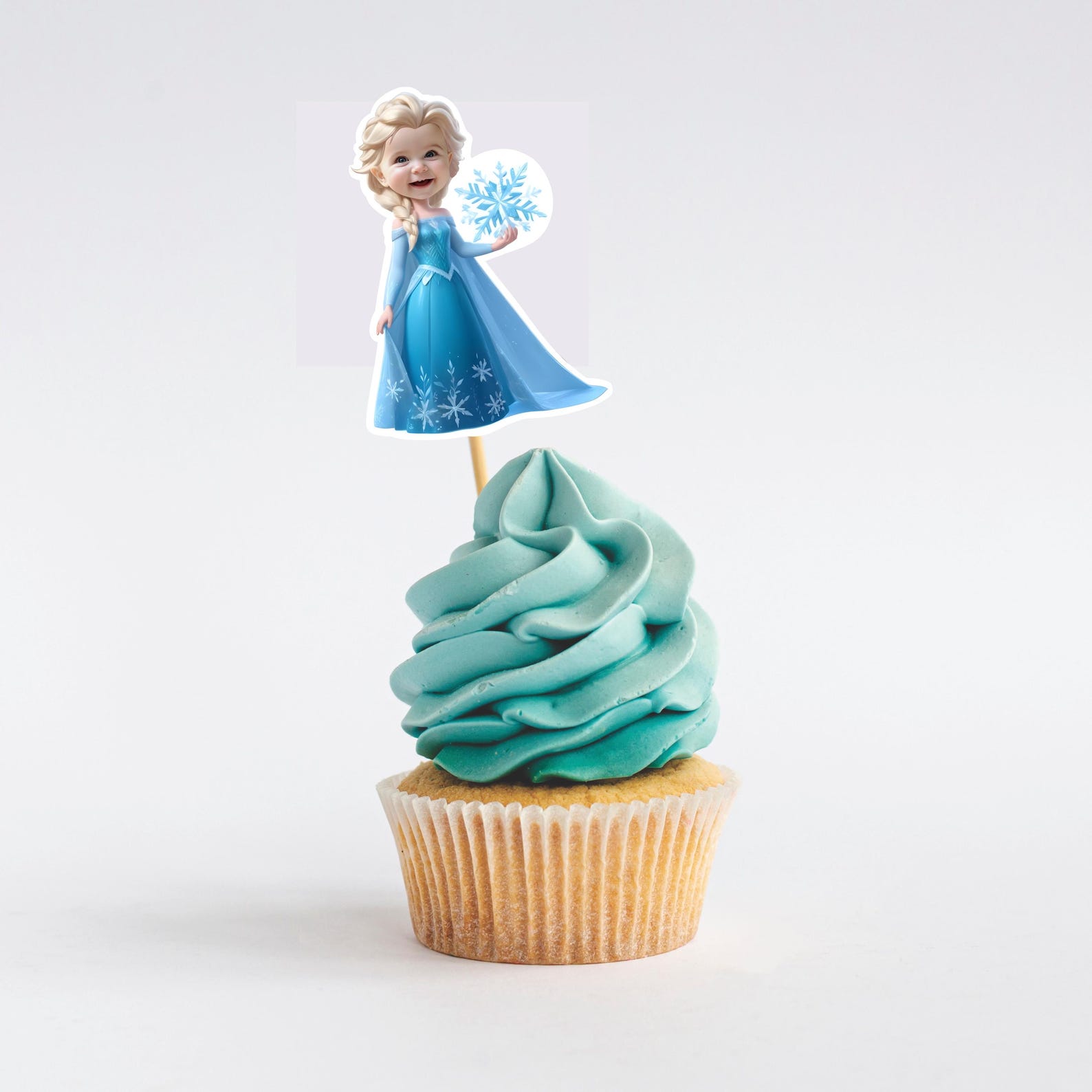 FROZEN ELSA Cupcake Toppers Personalized Faces for Custom Party Fun ...