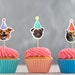 Personalized Cupcake Toppers Custom Digital File Face Picks Glitter ...