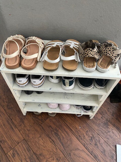 Wooden Kids Shoe Rack or Shelf - Etsy