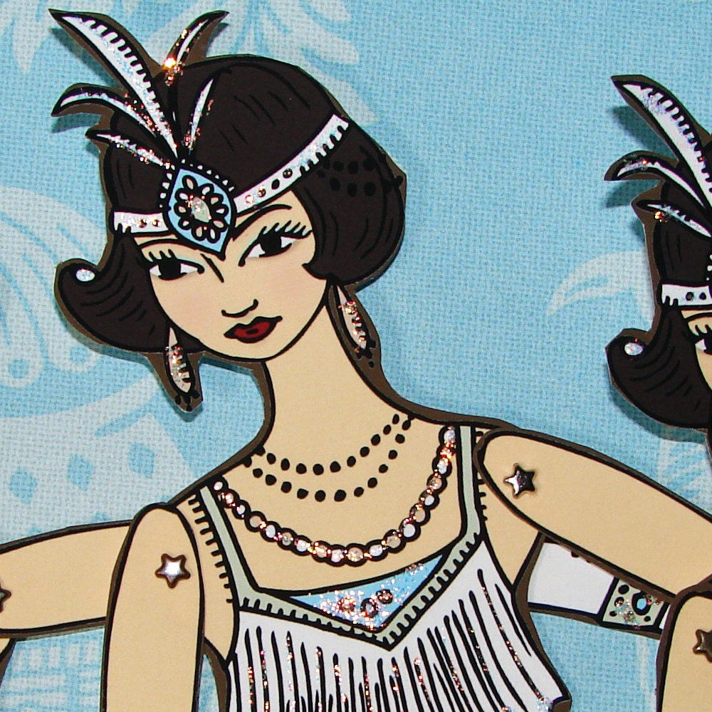 PDF 1920s Flapper Paper Doll - Etsy