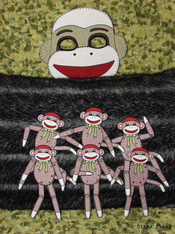 PDF Sock Monkey Sam Paper Doll - Etsy