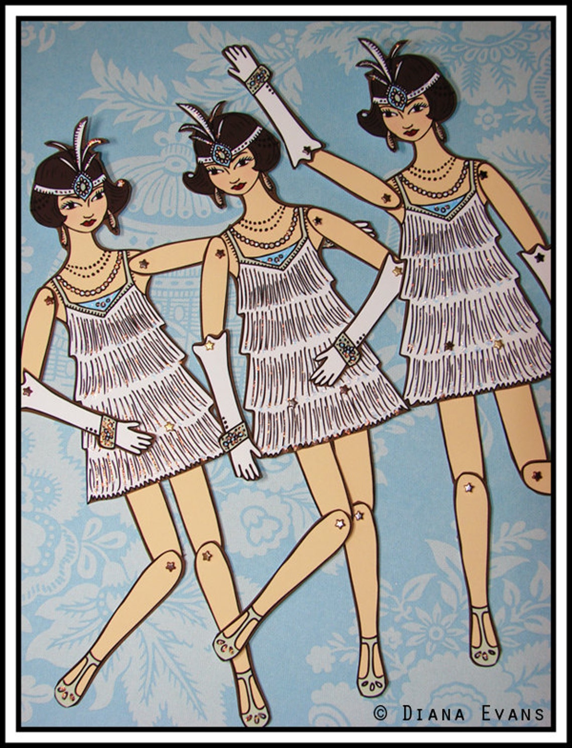 PDF 1920s Flapper Paper Doll - Etsy