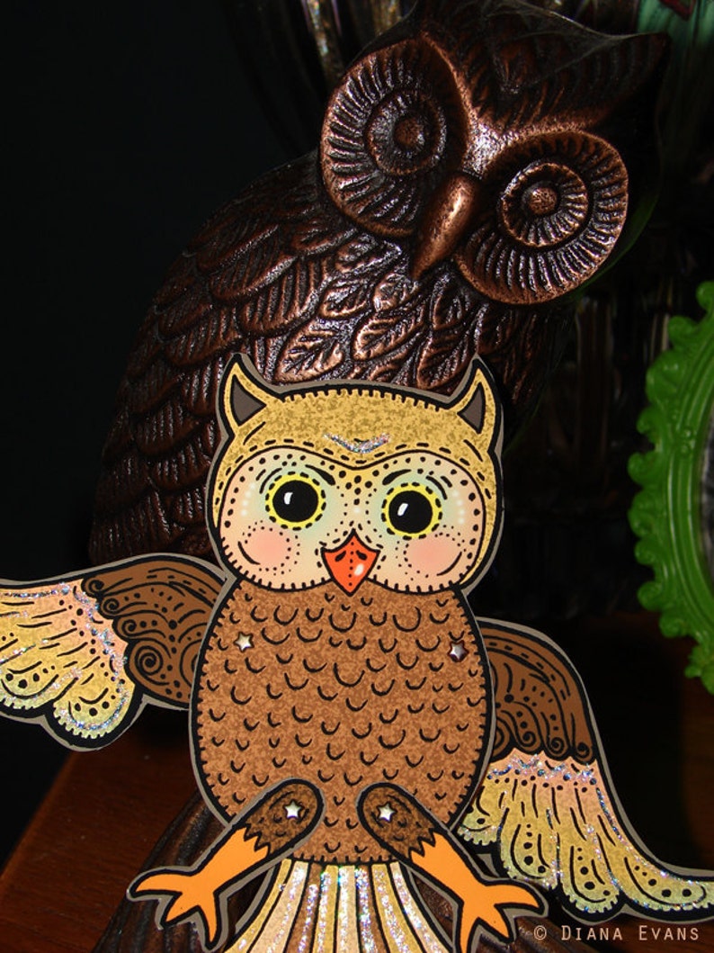 Wise Guy the Owl Paper Doll - Etsy