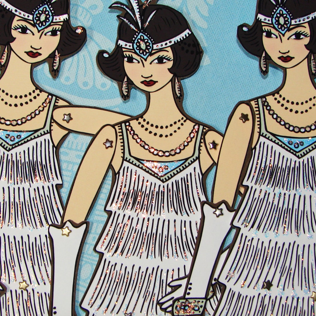 PDF 1920s Flapper Paper Doll - Etsy