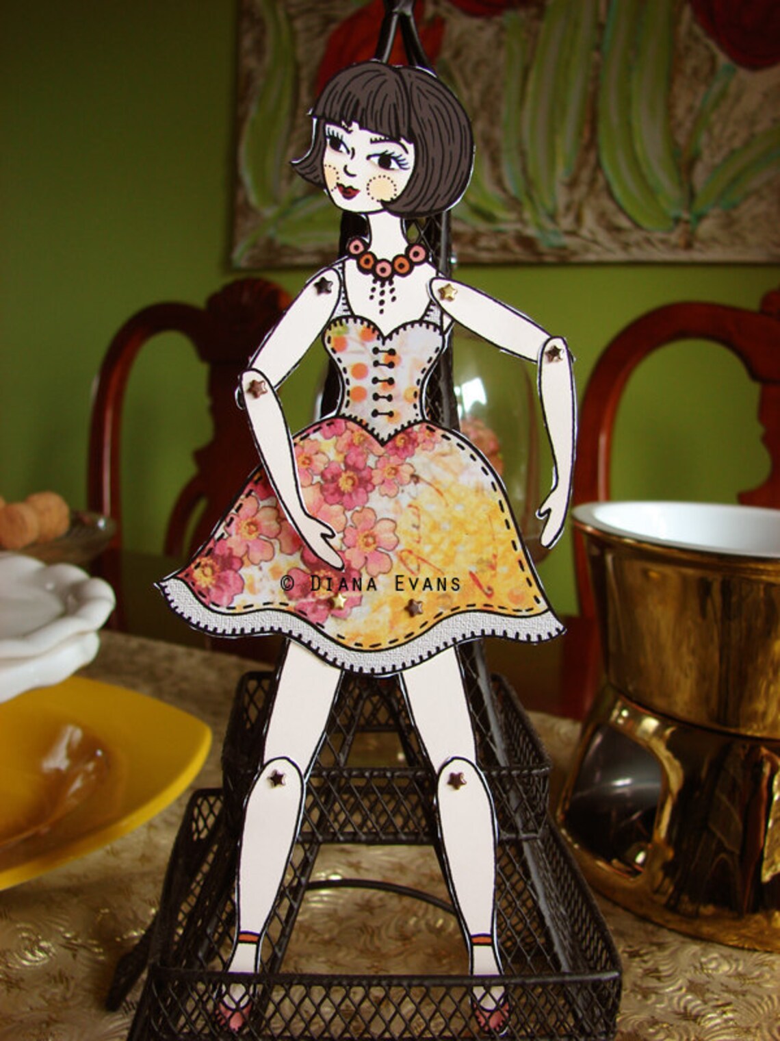 Audrey the Brunette Paper Doll PDF Create Your Own Paper Dolls - Etsy