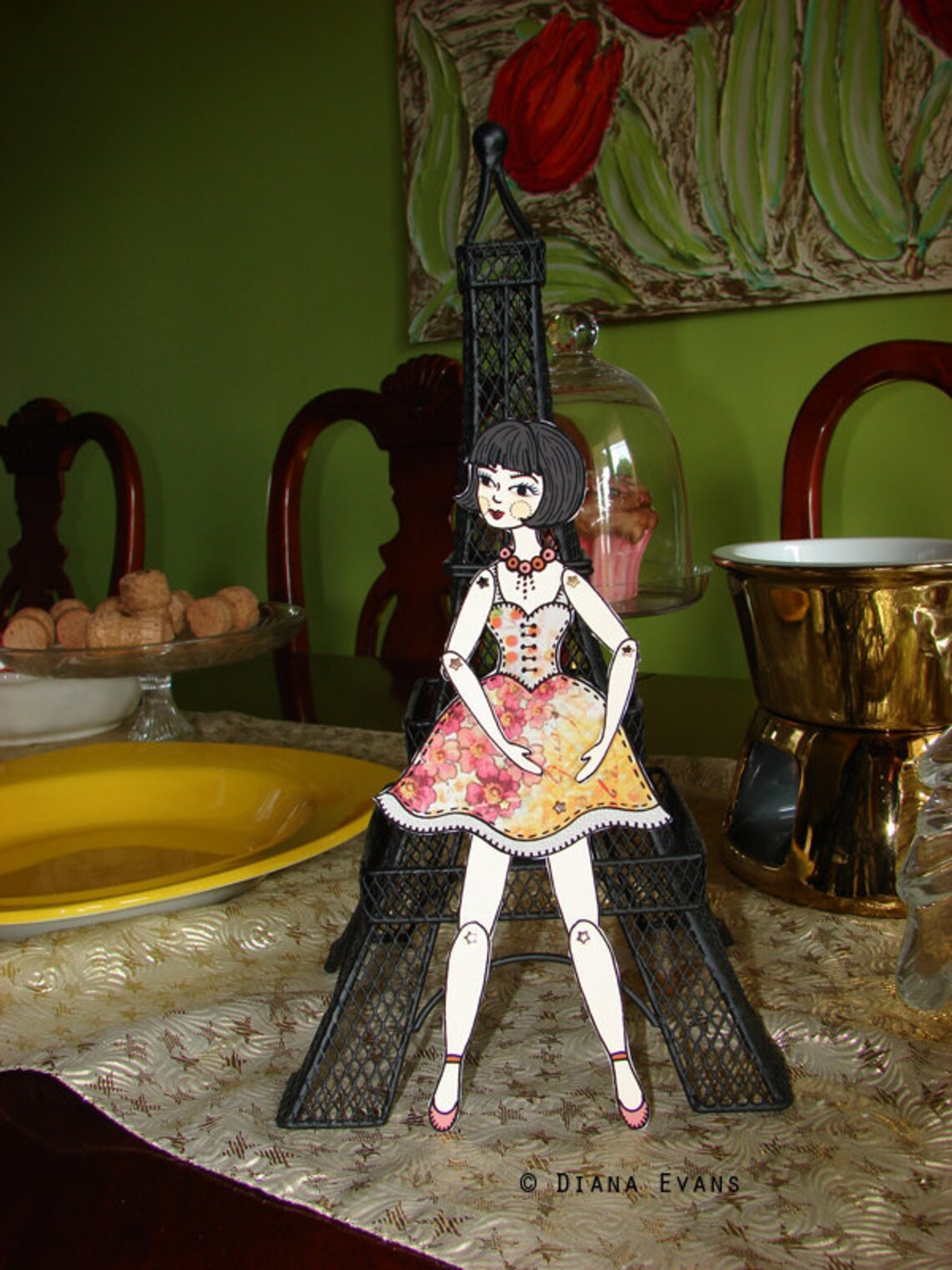 Audrey the Brunette Paper Doll PDF Create Your Own Paper Dolls - Etsy