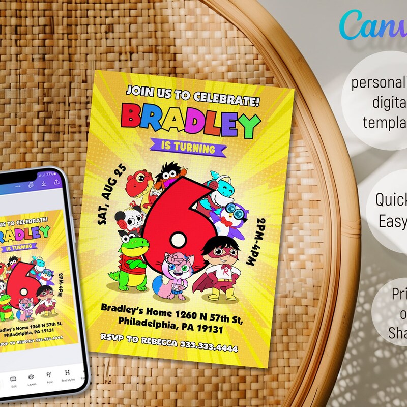 Ryans World Birthday - Etsy