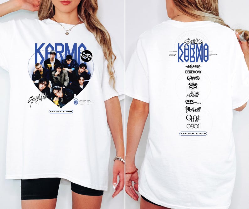 Stray Kids Karma Track List Shirt | Stray Kids Karma Shirt | Stray Kids ...