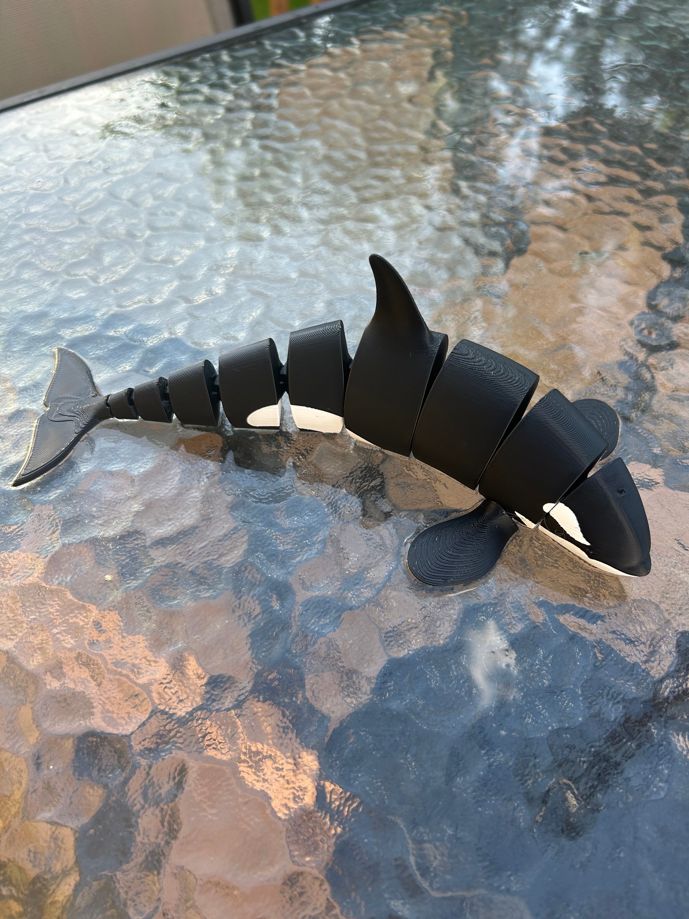 Articulated Orca, 3D Printed Fidget Toy, Customizable Flexi Dolphin ...