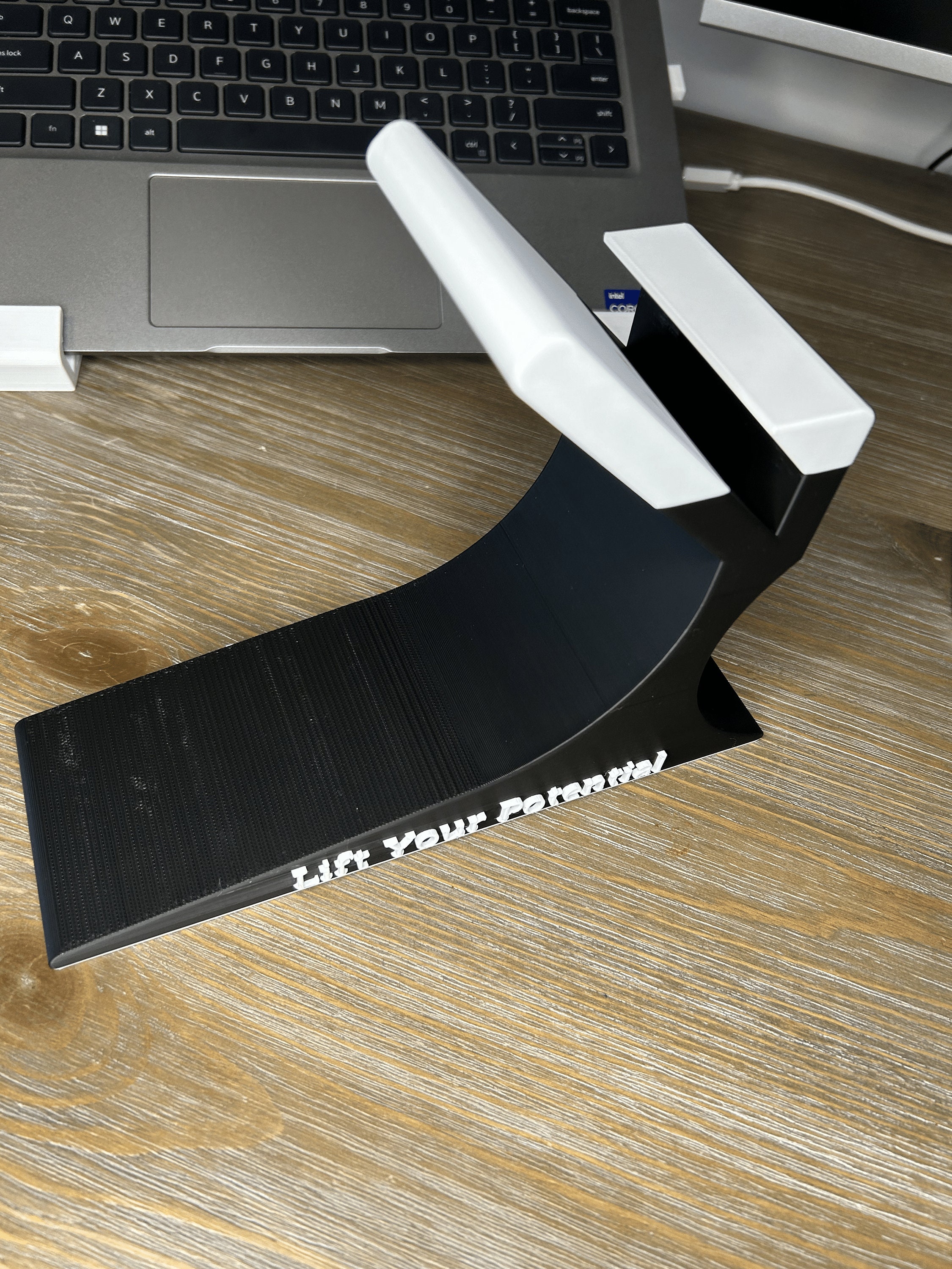 Customizable Laptop Stand, Personalized Laptop Riser, Personalized Text ...