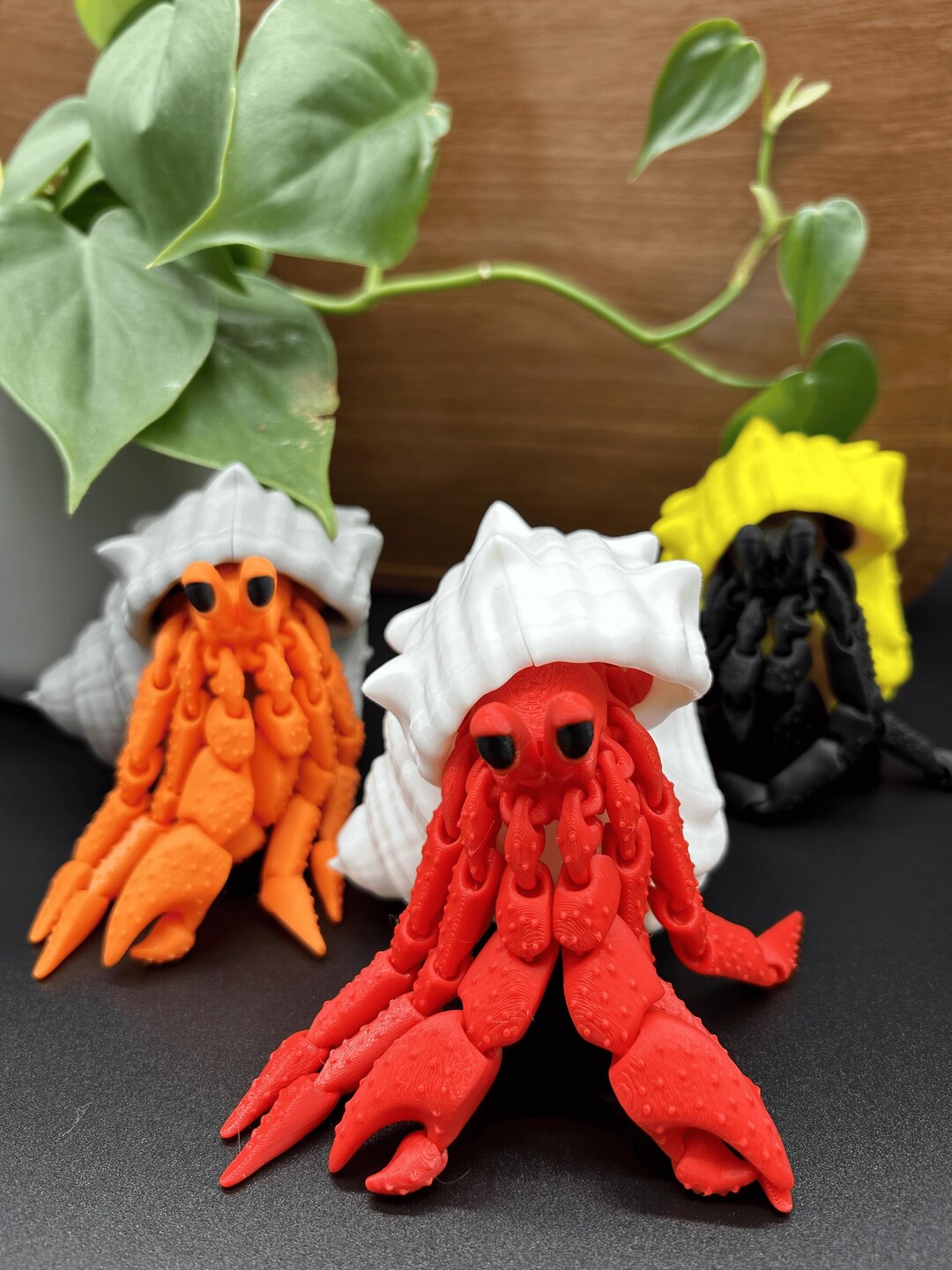 Hermit Crab Action Figure Desk Decoration Flexible Posable Fidget Shell ...