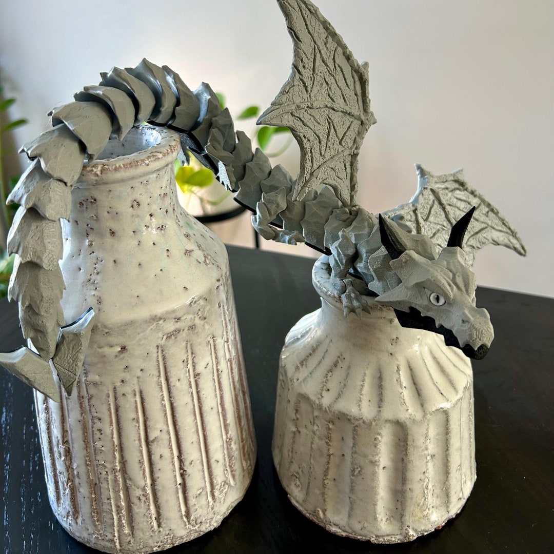 Articulating 3D Printed Dragon: Customizable Fidget Toy - Etsy