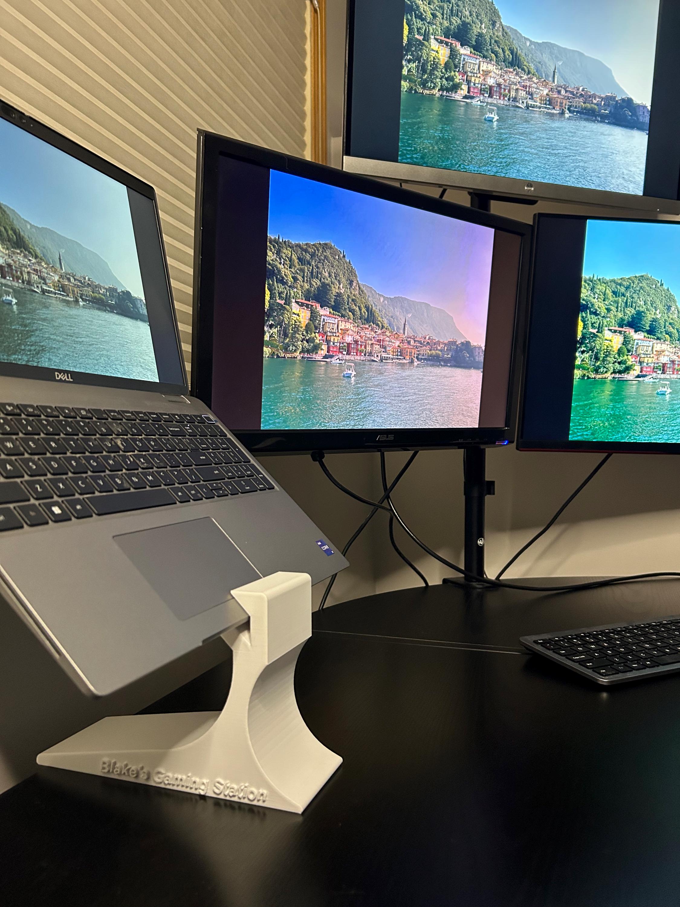 Customize Laptop Riser Home Office Computer Stand Desk Organizer Work ...