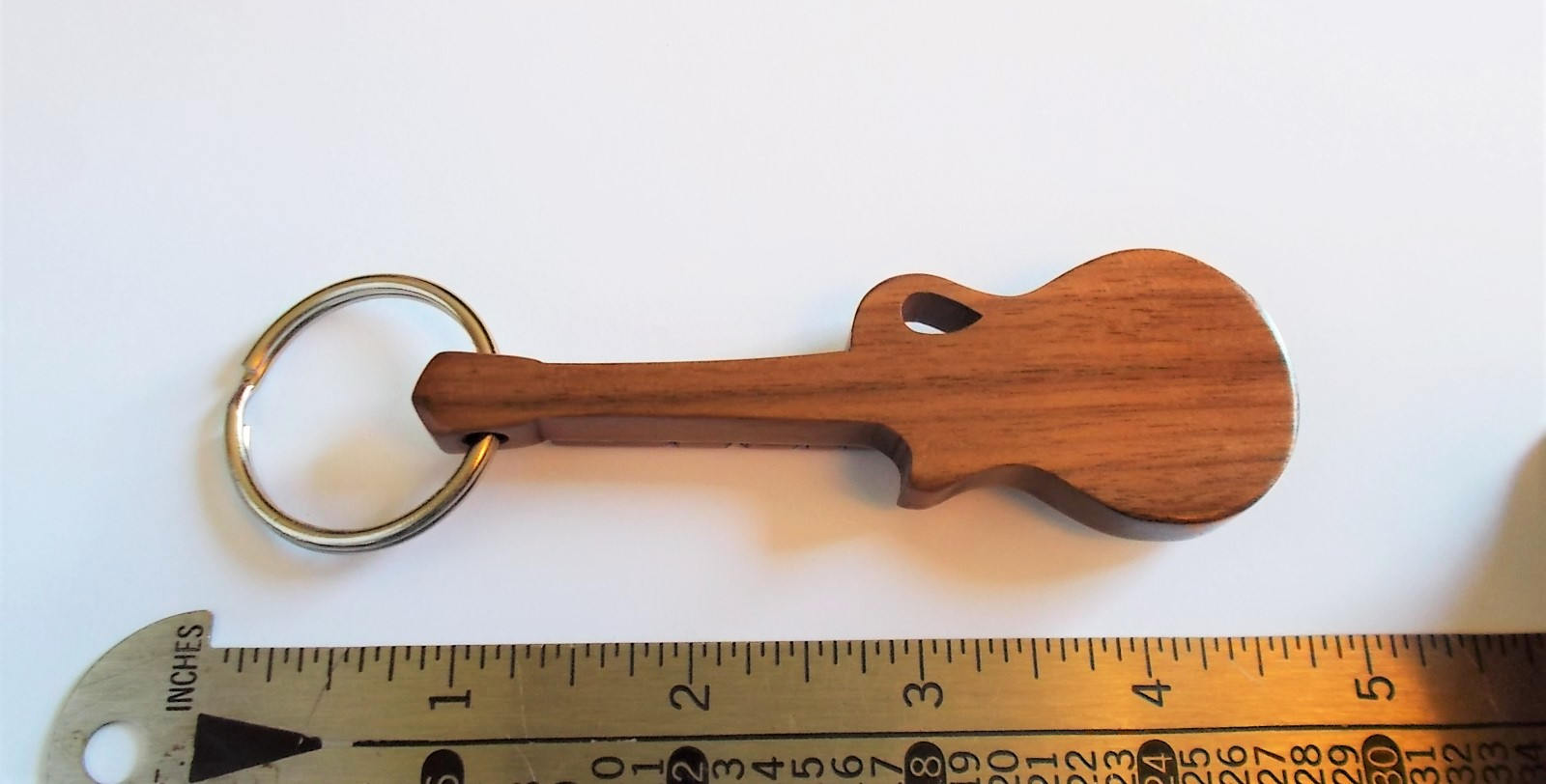 Guitar Name Keychain Custom Carved in Walnut and Flame Maple | Etsy