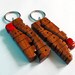 Wave Keychain in Mahogany Wood, Custom Names Carved to Order - Etsy