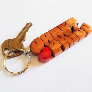 Wave Keychain in Hawaiian Koa Wood, Custom Carved to Order - Etsy